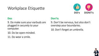 Office Custom, Manner & Etiquette | PPT