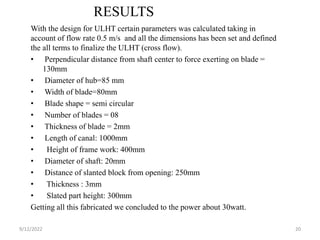 PPT of final on Ultra low head turbine(crossflow)final.pptx