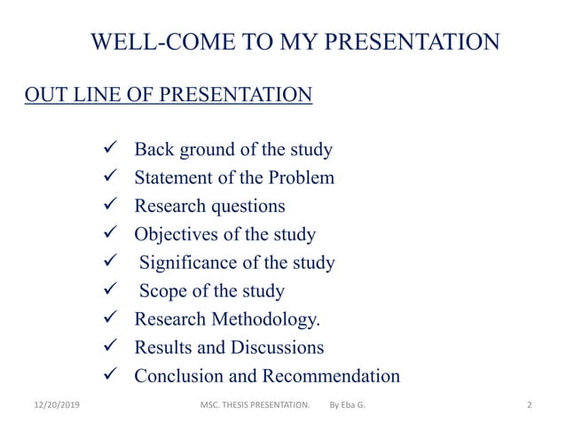 Ppt of final thesis | PPTX