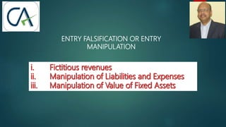 PRESENTATION ON FINANCIAL STATEMENT FRAUDS | PPTX