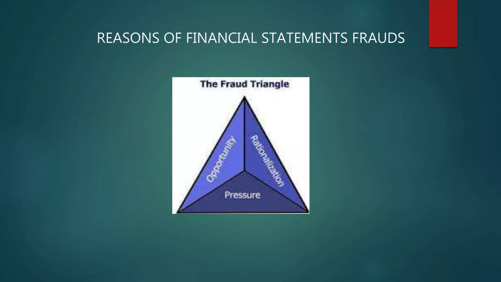 FINANCIAL STATEMENT FRAUDS | PPTX