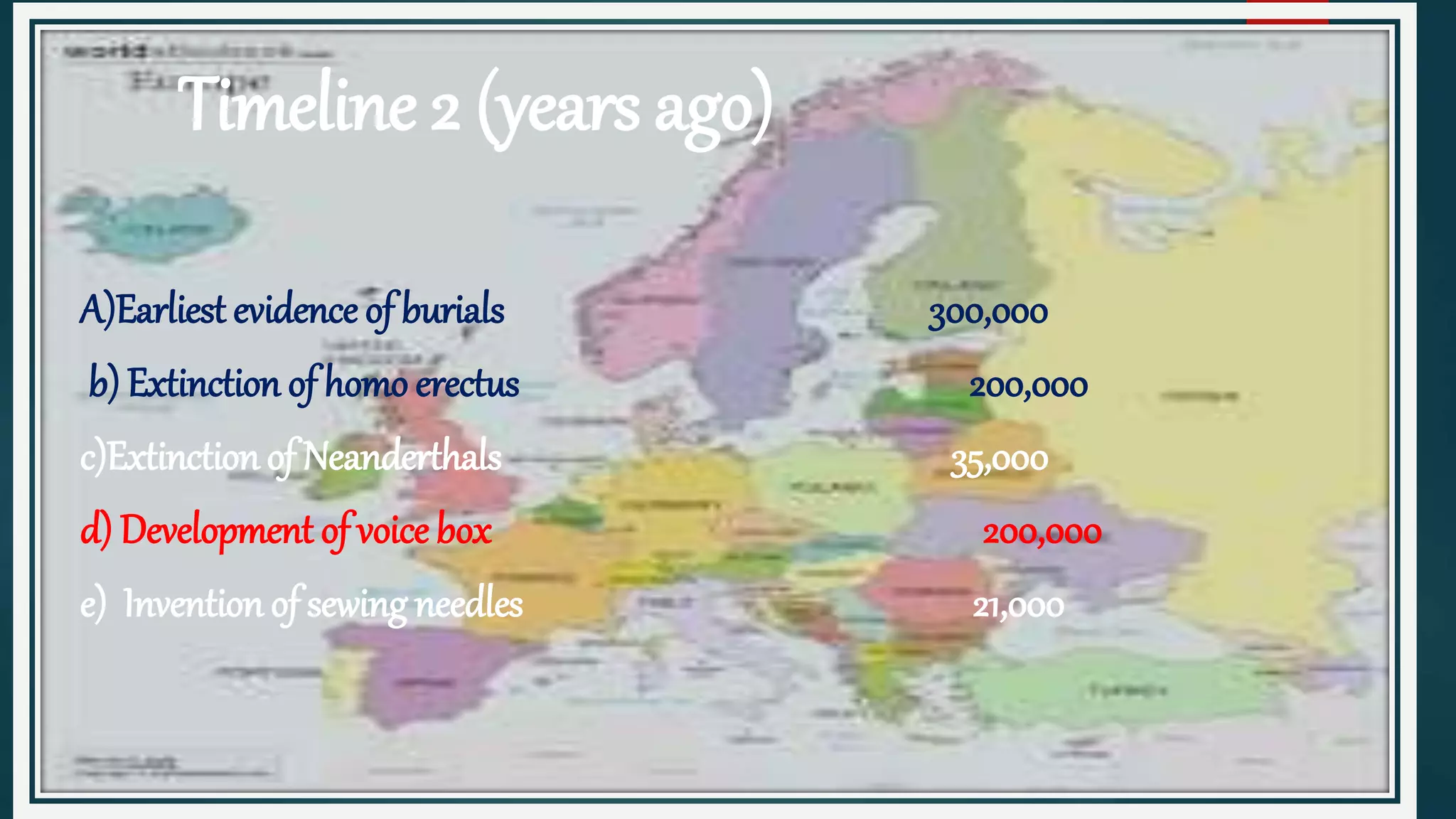 From the beginning of time - a story of human evolution | PPTX