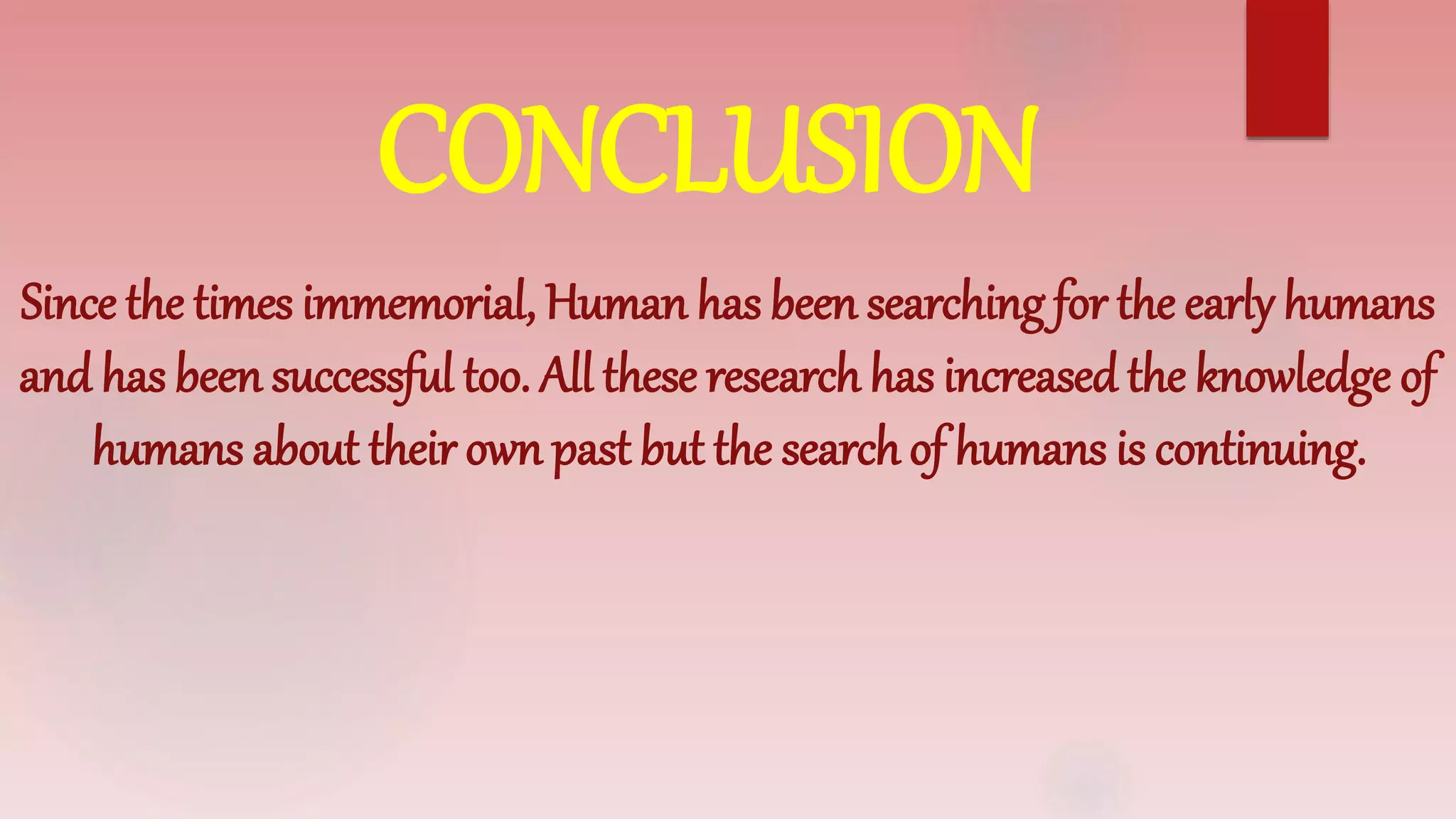 From the beginning of time - a story of human evolution | PPTX