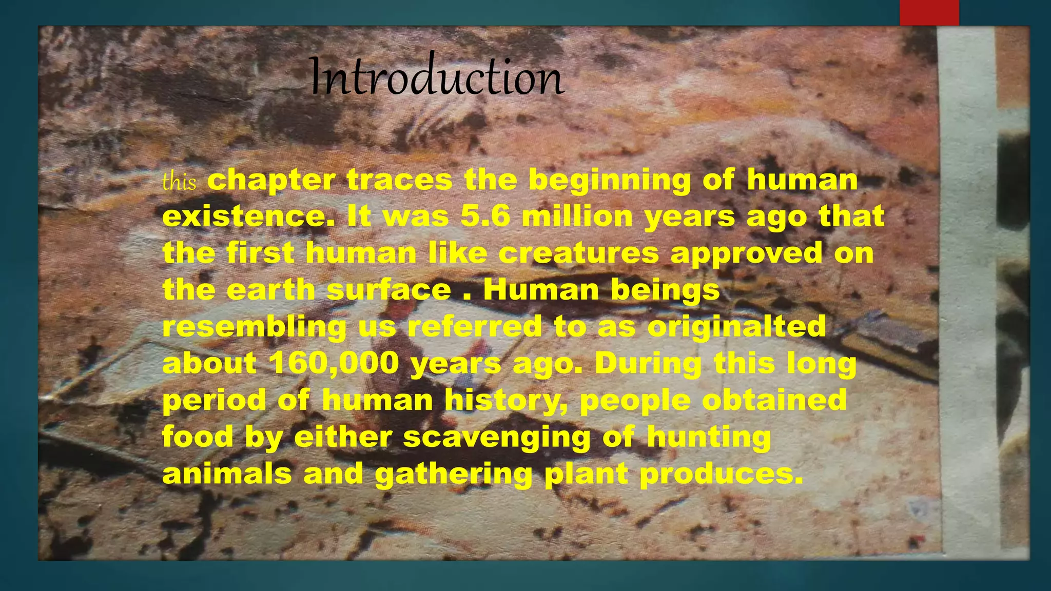 From the beginning of time - a story of human evolution | PPTX