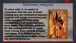 From the beginning of time - a story of human evolution | PPTX