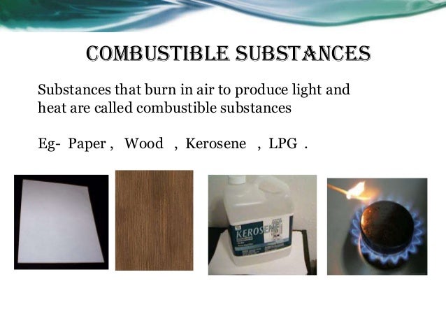 Non Combustible Substances