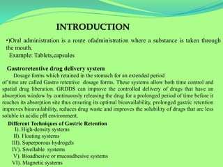 Design and evaluation gastro retentive floating tablets of Furosemide | PPT