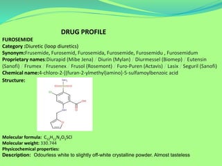 Design and evaluation gastro retentive floating tablets of Furosemide ...