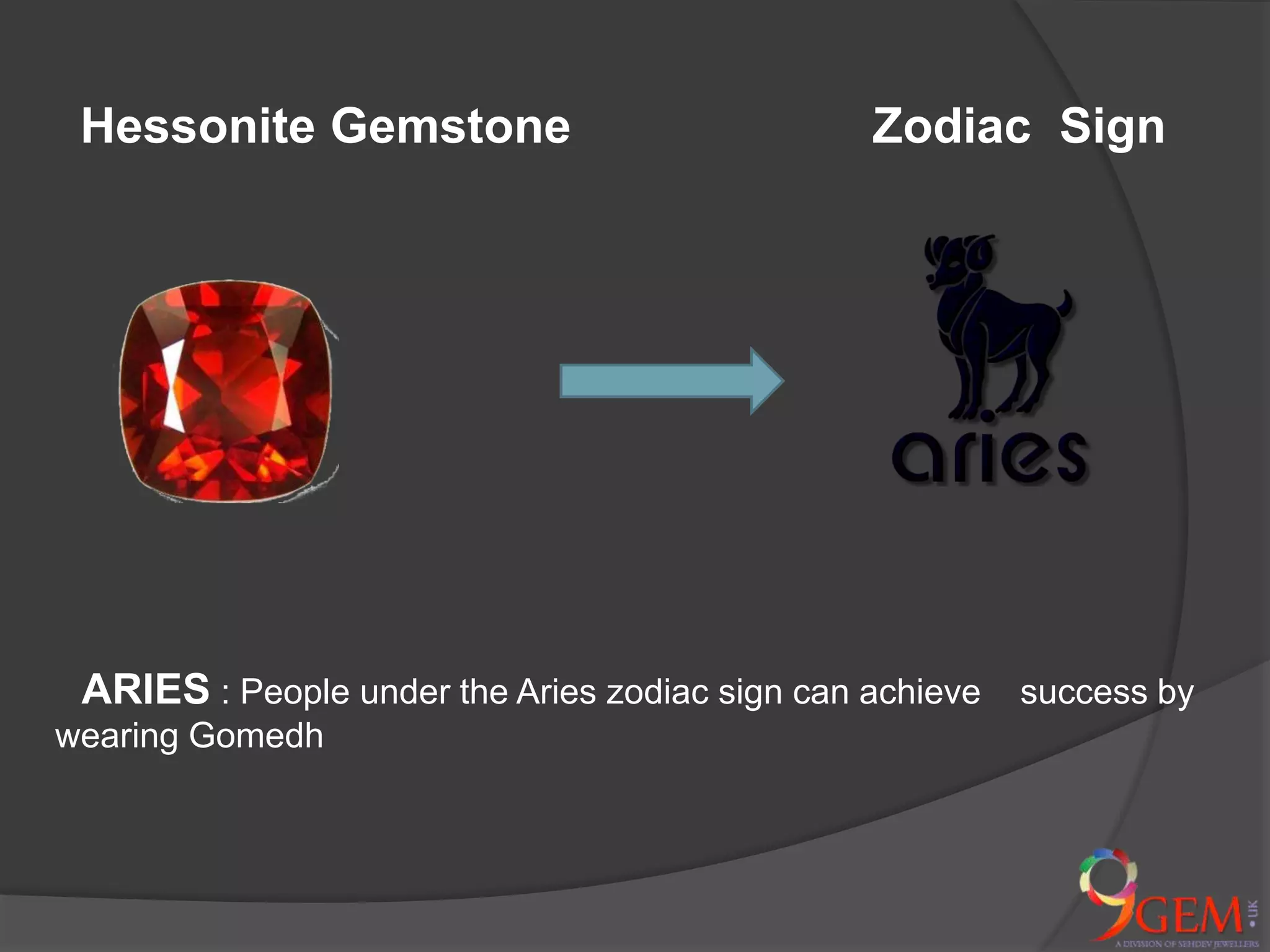 Gemstones based on zodiac sign | PPTX