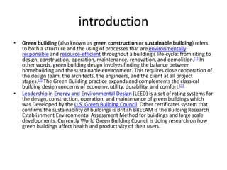 Ppt of green building | PPTX