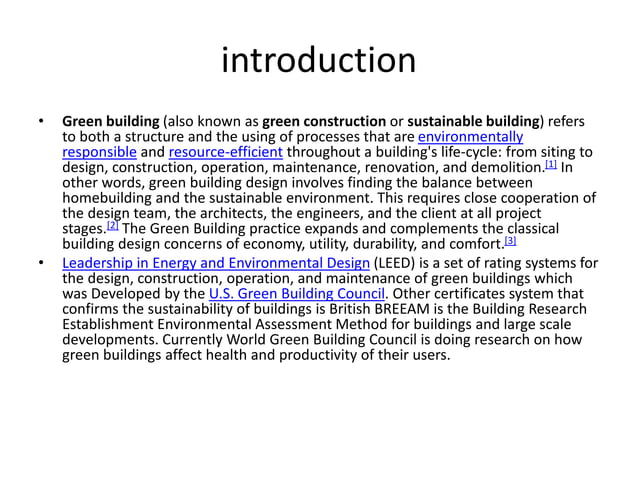 Ppt of green building | PPTX