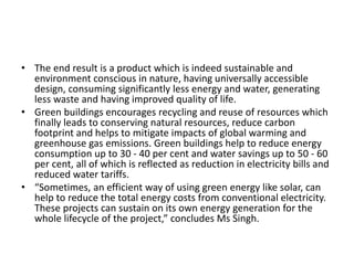 Ppt of green building | PPTX