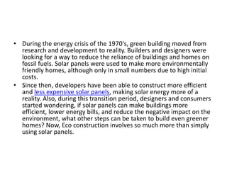 Ppt of green building | PPTX