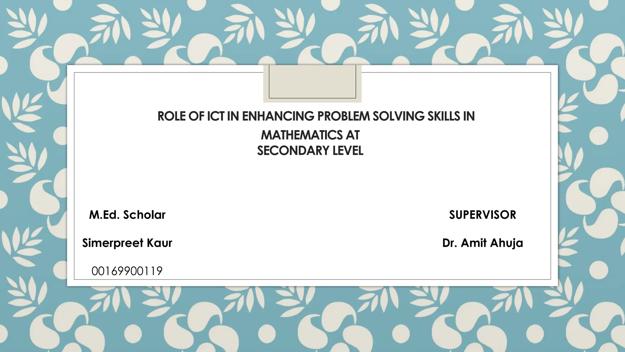 role of ict in enhancing problem solving | PPTX