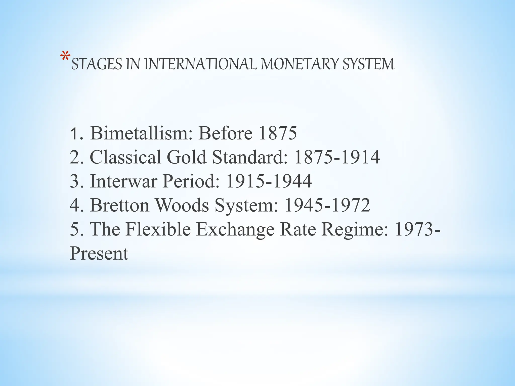 International Monetary System ppt by imtiaz Ali | PPTX