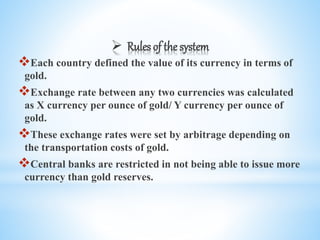 International Monetary System ppt by imtiaz Ali | PPTX