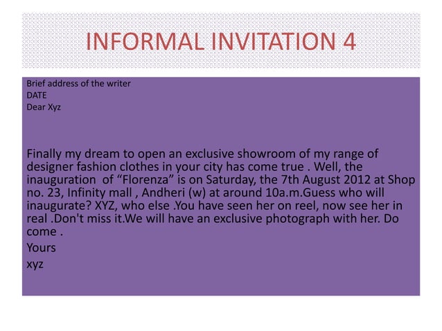 ppt of Invitation and replies (2).pptx | Wedding | Personal Celebrations & Life Events