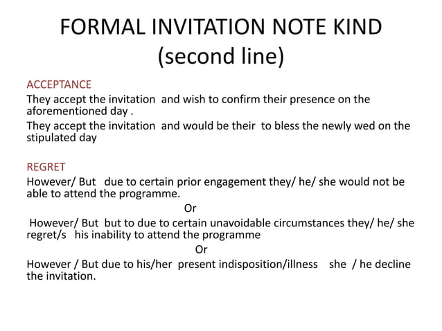 ppt of Invitation and replies (2).pptx | Wedding | Personal ...