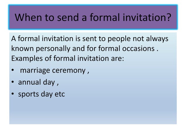 ppt of Invitation and replies (2).pptx | Wedding | Personal ...
