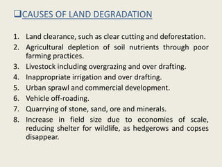 Ppt of land degradation | PPTX