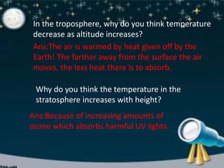 Layers of earth's Atmosphere111111111111 | PPTX