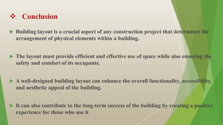 ppt of layout Plan of building and it's ground marking .pptx