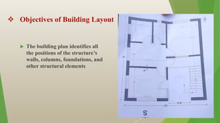 ppt of layout Plan of building and it's ground marking .pptx