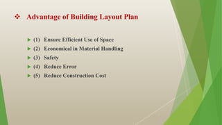 ppt of layout Plan of building and it's ground marking .pptx