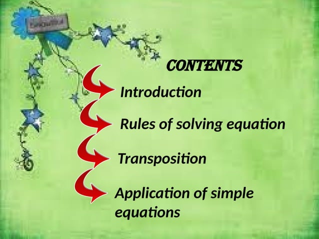 PPt of linear equation.pptx for class 8 . | PPT