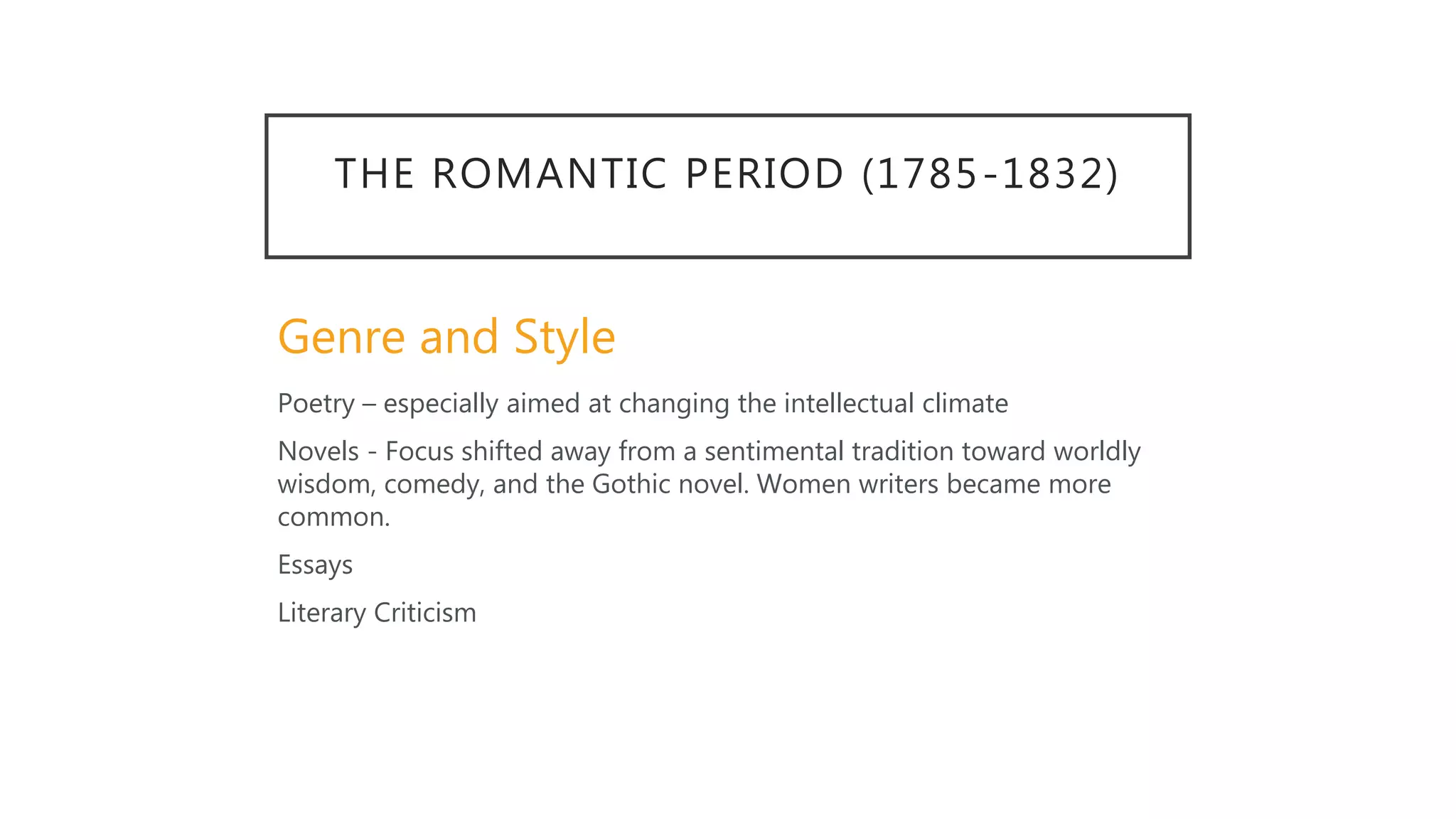 Literary Movements in English Literature Part 2 - ENL 1000 | PPTX