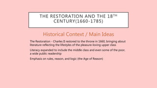 Literary Movements in English Literature Part 2 - ENL 1000 | PPTX