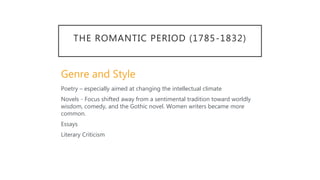 Literary Movements in English Literature Part 2 - ENL 1000 | PPTX