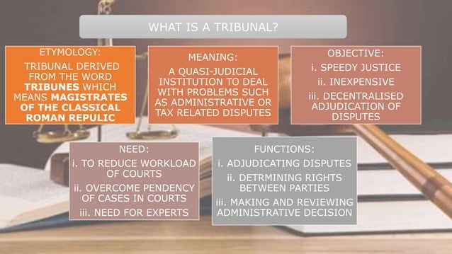 Different types of Tribunal.pptx | Law