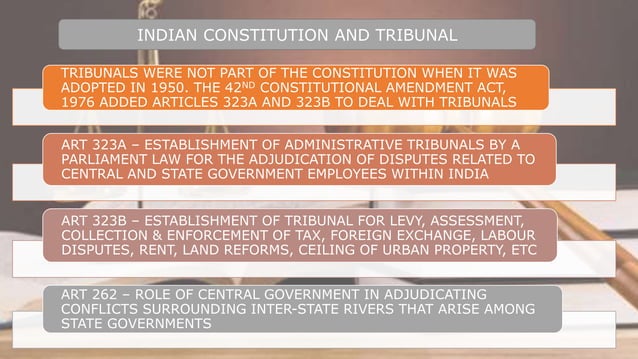 Different types of Tribunal.pptx | Law