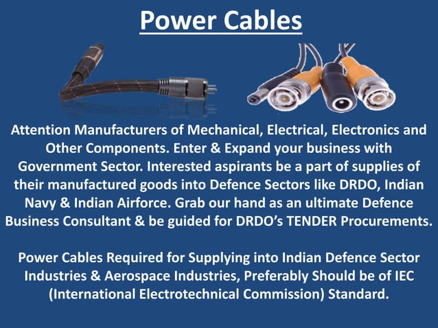 Manufacturers Of Power Cables | Magnitech Engineers | PPTX