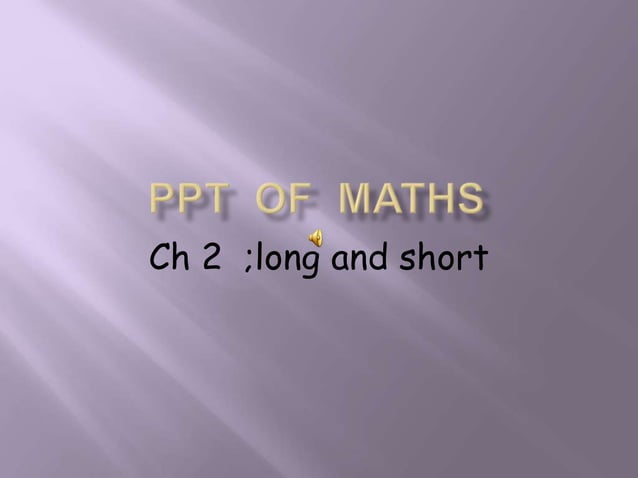 Ppt of maths | PPT