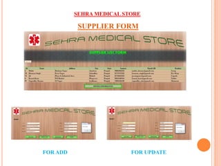 Ppt of medical store | PPTX
