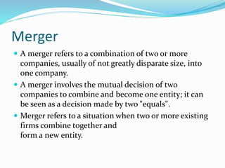 Ppt of merger and acquisition | PPT