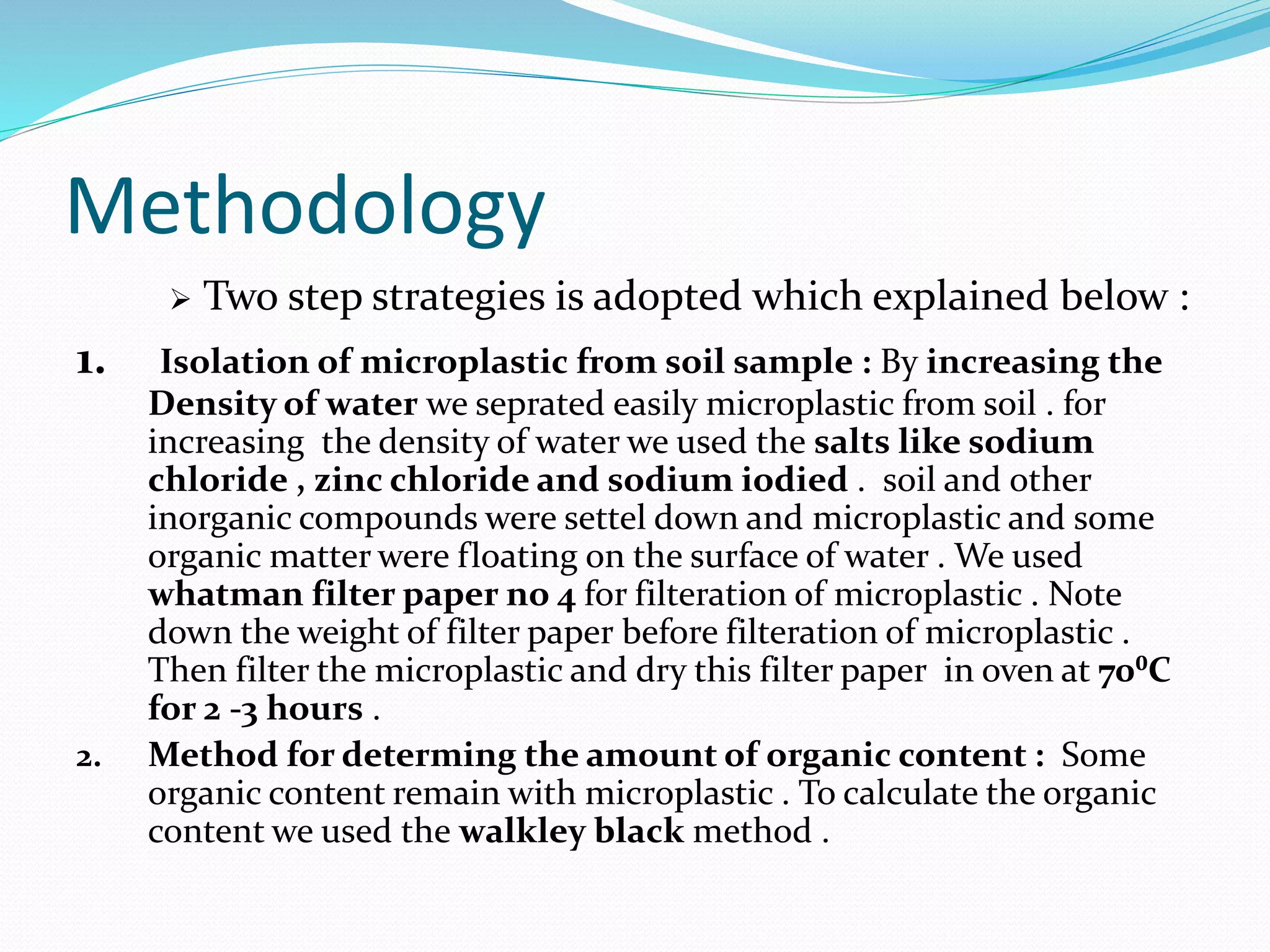 Ppt of microplastic in soil of maharishi dayanand university and | PPTX