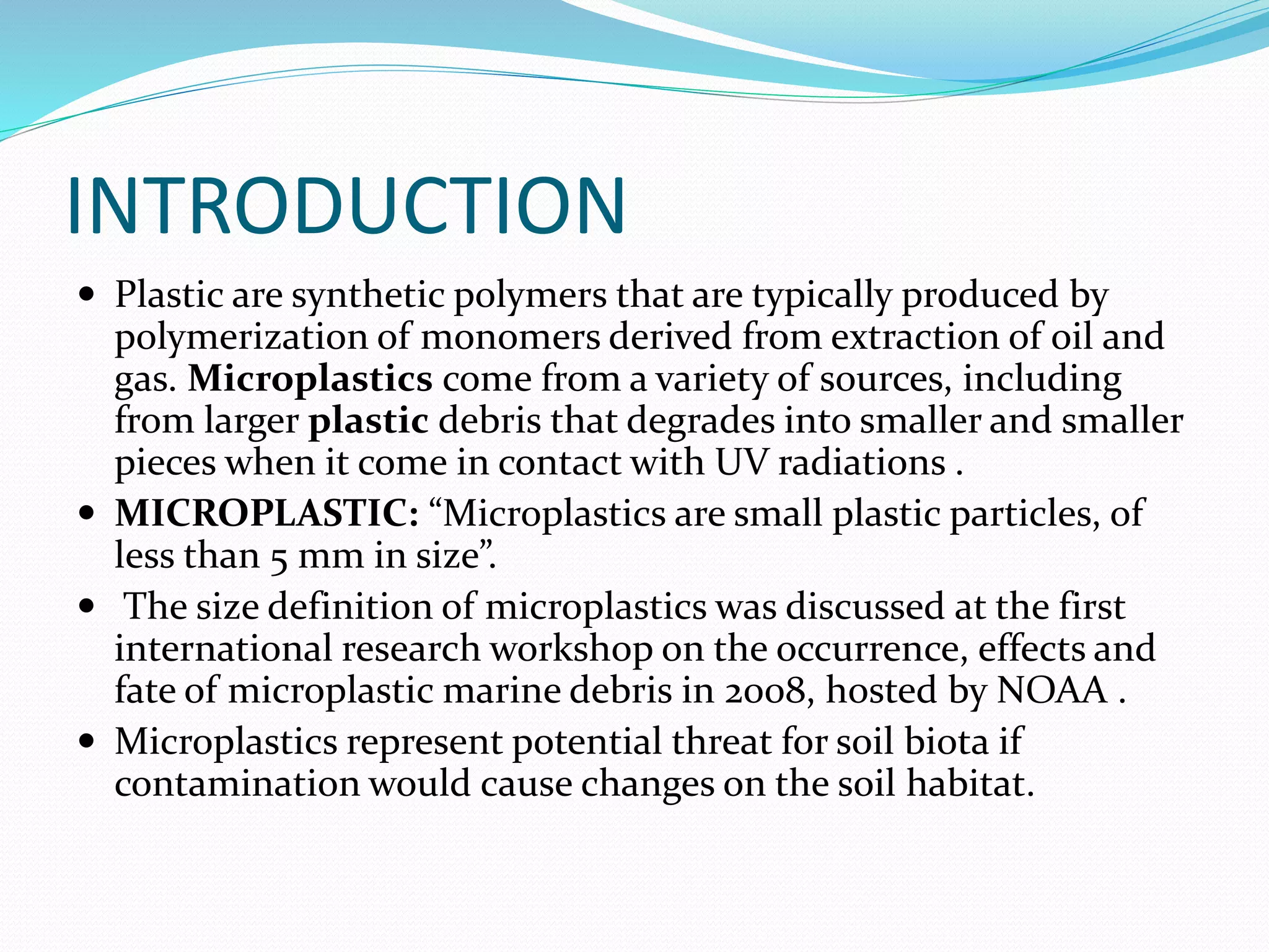 Ppt of microplastic in soil of maharishi dayanand university and | PPTX