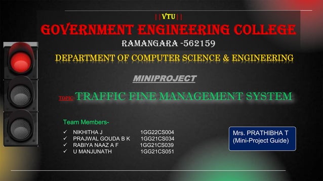 TRAFFIC FINE MANAGEMENT SYSTEM PPT .pptx