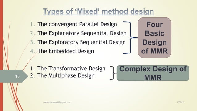 Ppt of mixed method design | PPTX | Undergraduate Education | College ...