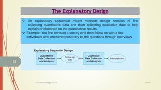 Ppt of mixed method design | PPTX