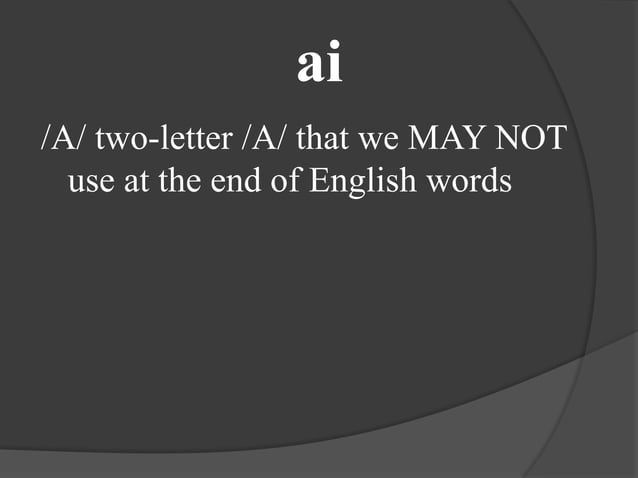 Ppt of multi letter phonograms with rules | PPTX