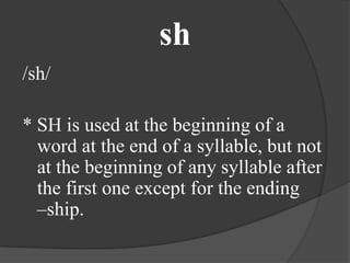 Ppt of multi letter phonograms with rules | PPTX