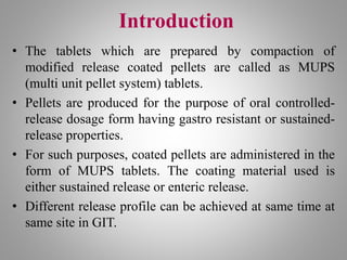Multi Unit Pellet System (MUPS) | PPT