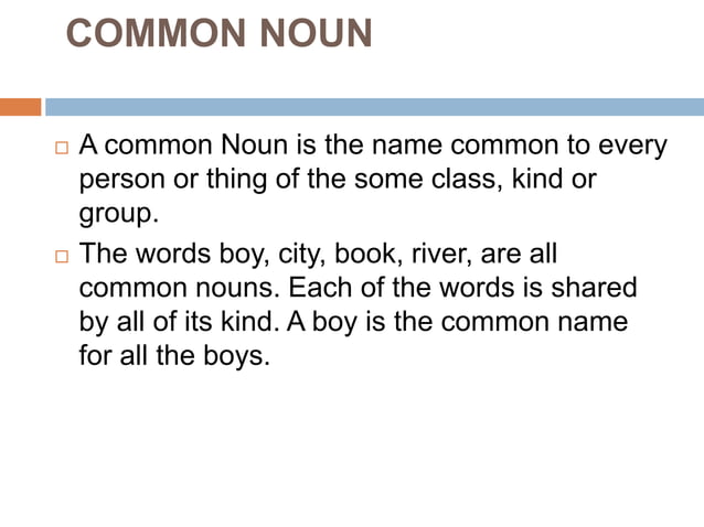 Ppt of noun | PPT