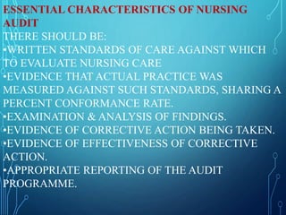 Ppt of nursing audit | PPTX