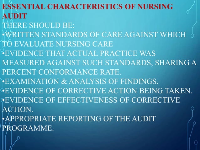Ppt of nursing audit | PPT