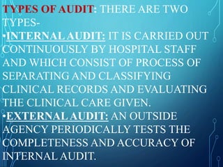 Ppt of nursing audit | PPTX